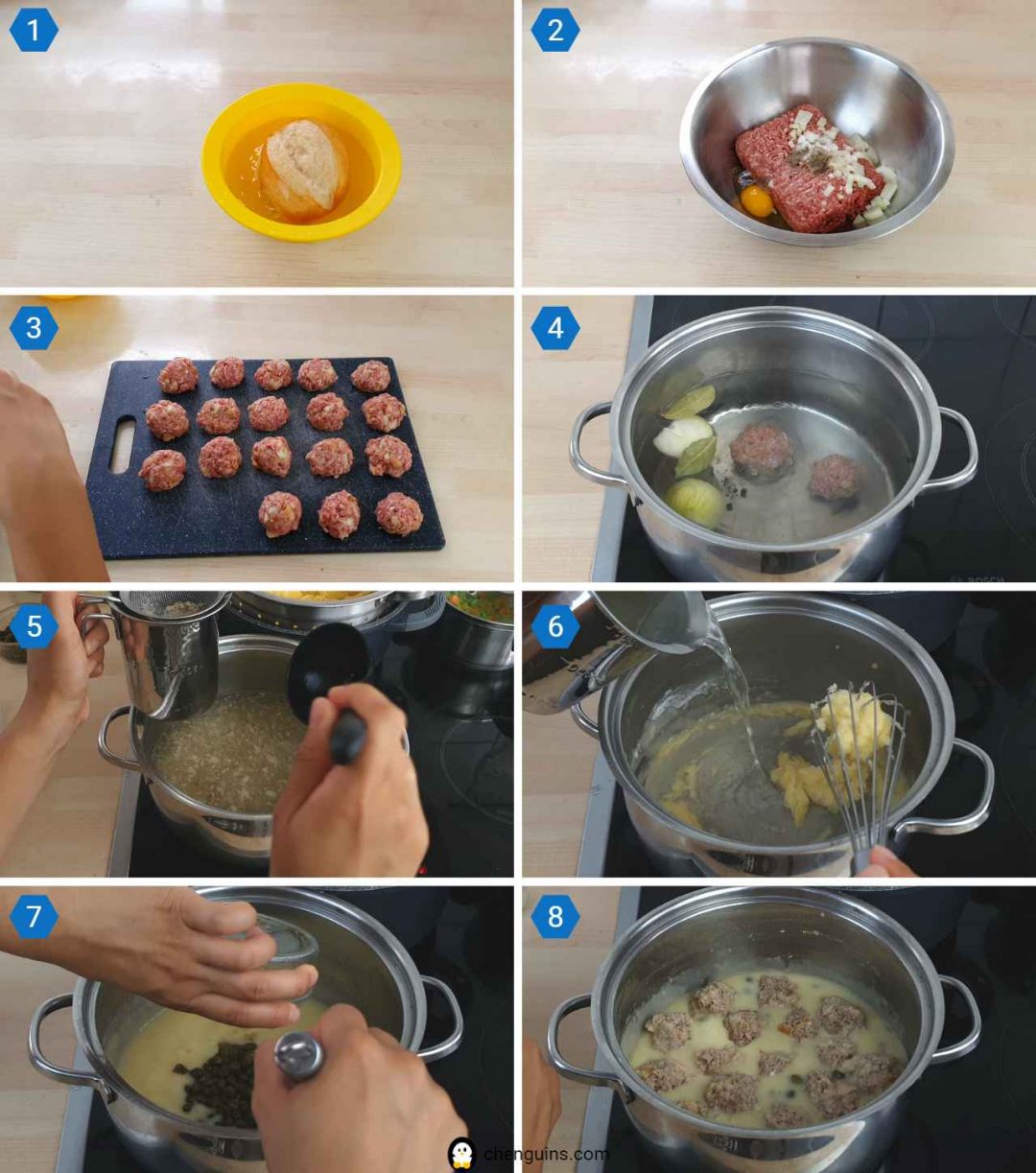 How to make German Königsberger Klopse - chenguins - German, European ...